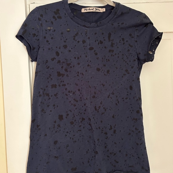 Michael Stars | Tops | Michael Stars Navy Blue Sheer Tshirt | Poshmark
